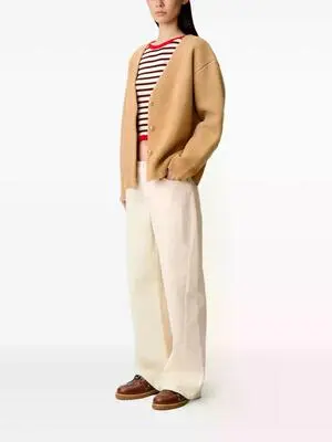 Claudie Pierlot Ecru Wide-leg Denim Trousers