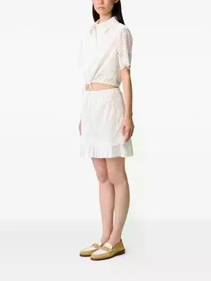 Claudie Pierlot Mini Skirt With Lace Detail