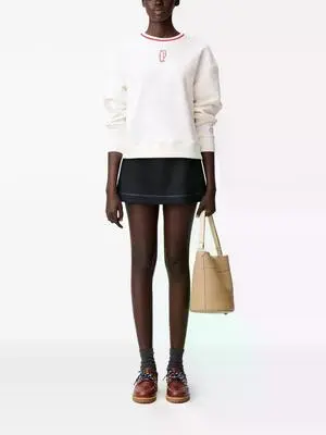Claudie Pierlot Crewneck Sweatshirt With Contrast Embroidery