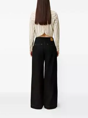 Claudie Pierlot Wide-leg Sailor Jeans - Black