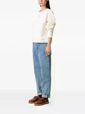 Claudie Pierlot Washed Denim Cigarette Jeans