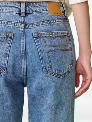 Claudie Pierlot Washed Denim Cigarette Jeans