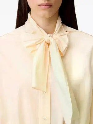 Claudie Pierlot Pussy-bow Poplin Blouse
