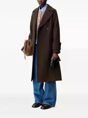 Claudie Pierlot Belted Long Coat