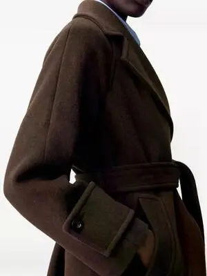 Claudie Pierlot Belted Long Coat