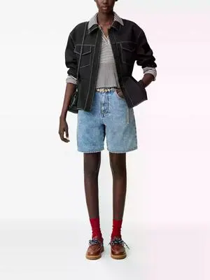 Claudie Pierlot Straight-leg Denim Shorts