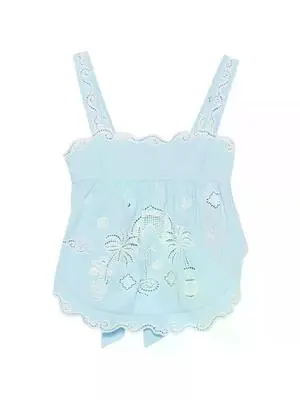 ALEMAIS Maizy Scalloped-trim Top