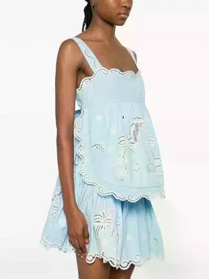 ALEMAIS Maizy Scalloped-trim Top