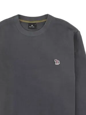 Paul Smith Logo-embroidered Cotton Sweatshirt - Grey