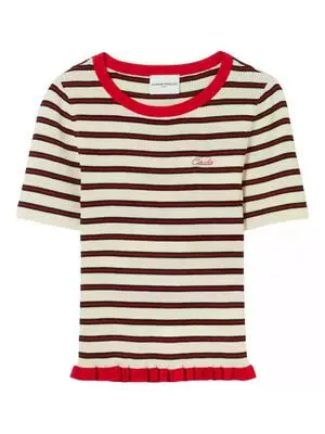 Claudie Pierlot Ruffle T-shirts For Women