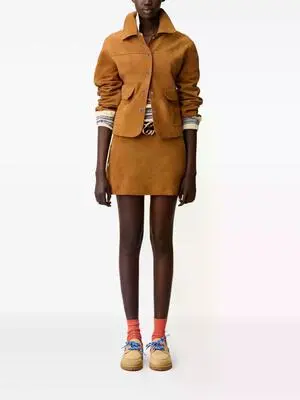 Claudie Pierlot Suede Mini Skirt