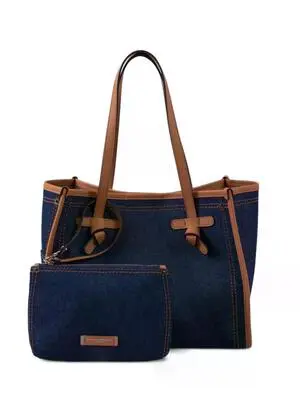GIANNI CHIARINI Marcella Denim Tote Bag