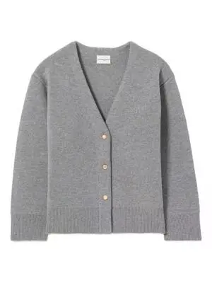 Claudie Pierlot V-neck Embroidered Cardigan - Grey