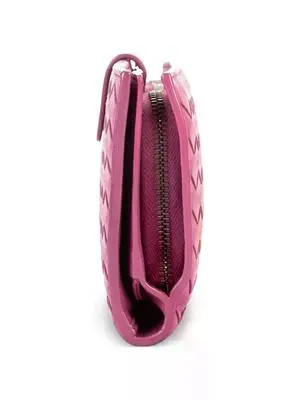 Bottega Veneta Intrecciato Wallet - Pink