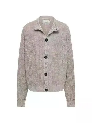 O.FILES Buttoned Interlaced Cardigan
