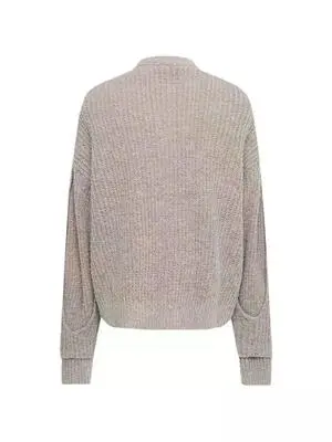 O.FILES Buttoned Interlaced Cardigan