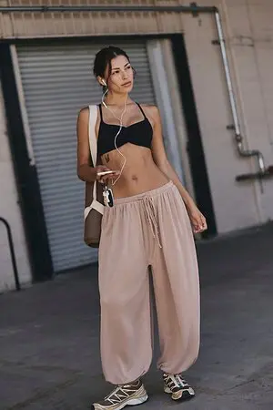 Free People Momentum Balloon Pants - Sandy