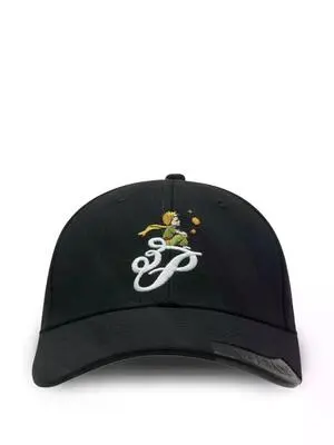 3.PARADIS Logo-embroidered Baseball Cap - Black