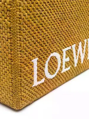 Loewe Small Raffia Tote Bag