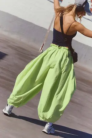 Free People On The Pulse Balloon Pants - Whipped Lime