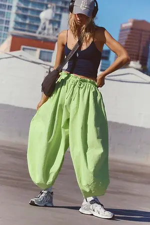 Free People On The Pulse Balloon Pants - Whipped Lime