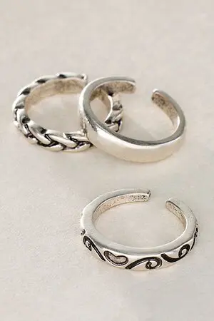Free People Keeper Toe Ring Set