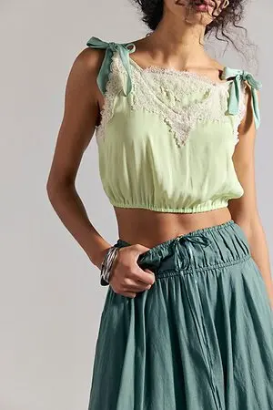Free People Asymmetrical Handkerchief Hem Skirt - Teal