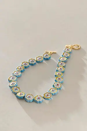 LOGAN TAY Pescado Necklace - Blue