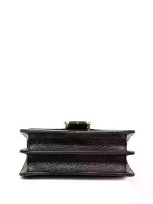 Gucci 2000-2015 Small Calfskin Interlocking G Crossbody Bag - Black