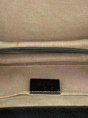 Gucci 2000-2015 Small Calfskin Interlocking G Crossbody Bag - Black