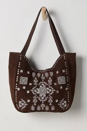 Free People Eden Embroidered Tote Bag