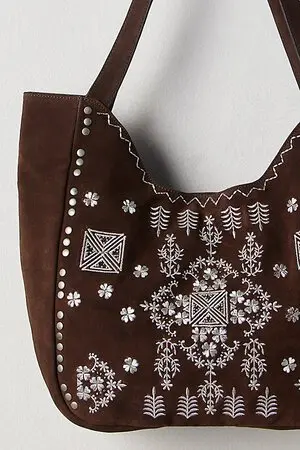 Free People Eden Embroidered Tote Bag