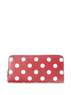 Comme Des Garçons Polka-dot Long Wallet - Red