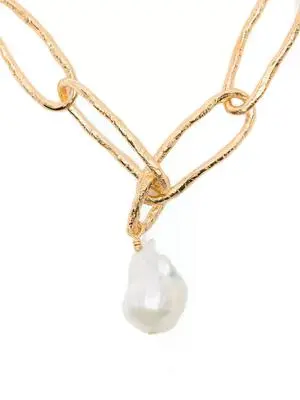FORTE_FORTE Chain Pearl Necklace