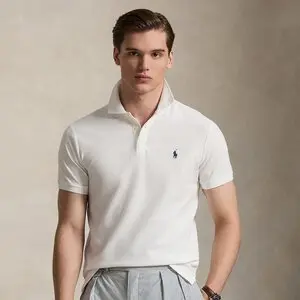 Men's Ralph Lauren White Polos