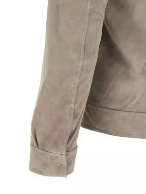 GIORGIO BRATO Suede Jacket With Pointed Collar