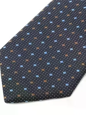 Giorgio Armani Polka Dot Neck Tie - Blue