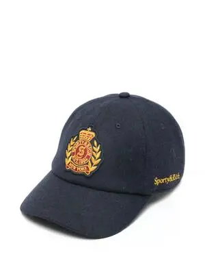 SPORTY & RICH Ny Logo-patch Baseball Cap - Blue