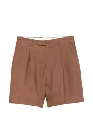 LARDINI Pleated Flap Pocket Shorts