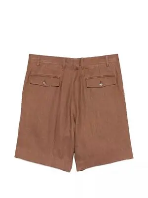 LARDINI Pleated Flap Pocket Shorts