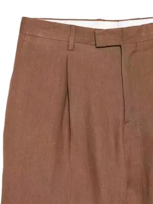 LARDINI Pleated Flap Pocket Shorts