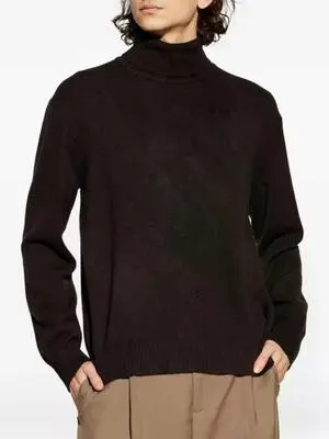 LISA YANG Roll Neck Sweater - Brown