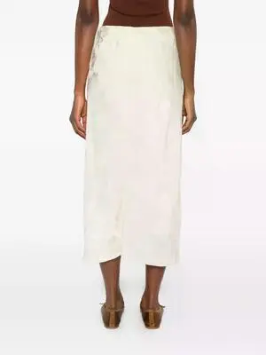 FORTE_FORTE Floral-pattern Midi Skirt