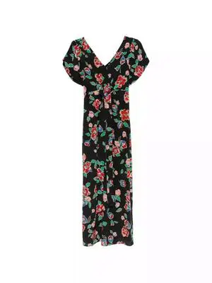Rixo Riella Floral Dress - Black