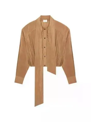 Saint Laurent Tie-neck Buttoned Shirt