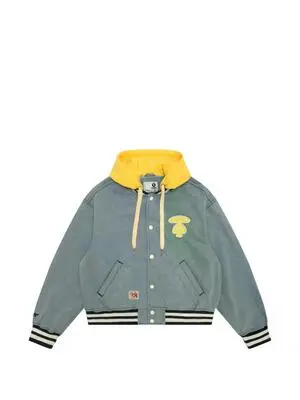AAPE BY *A BATHING APE Hooded Embroidered Jacket - Blue