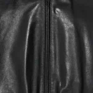 Balenciaga Leather Harrington Jacket - Black