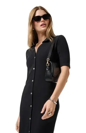 Travis Mathew Cloud Ribbed Midi Shirt Dress