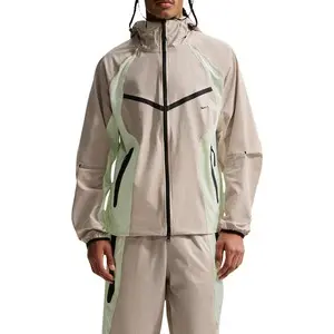 Nike Tech Dri-fit Oversized Woven Nylon Hooded Windrunner Jacket