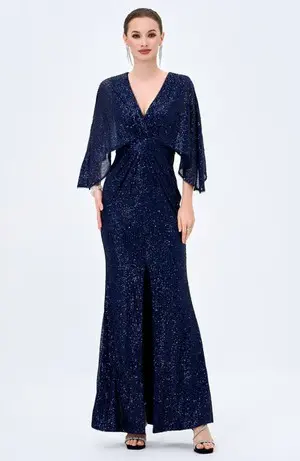 Bariano Sequined Evening Dresses